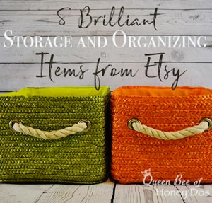 8 Brilliant Storage and Organizing Home Products from Etsy • Queen Bee ...